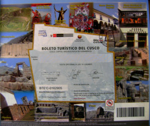 Boleto turistico, le ticket touristique à Cusco | Voyage Perou