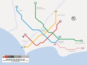 Metro Lima - Le metro arrive à Lima
